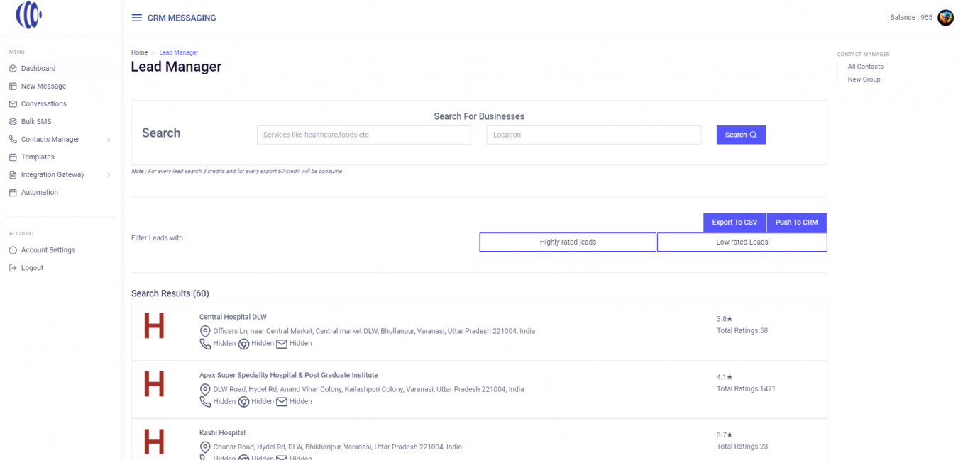 Generate Leads - CRM Messaging Generate Leads - CRM Messaging