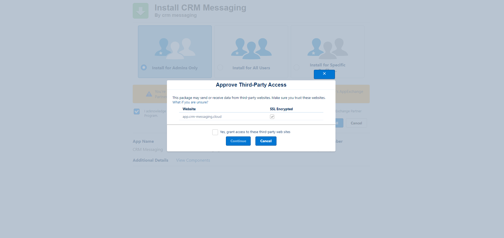 Setup And Registration Crm Messaging